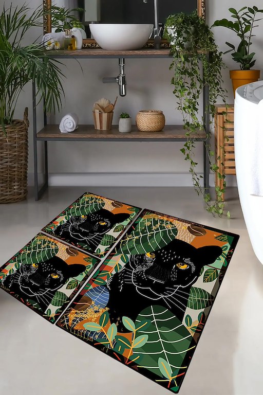 L'essentiel Maison Set 3 prostirke za kupatilo Šareni