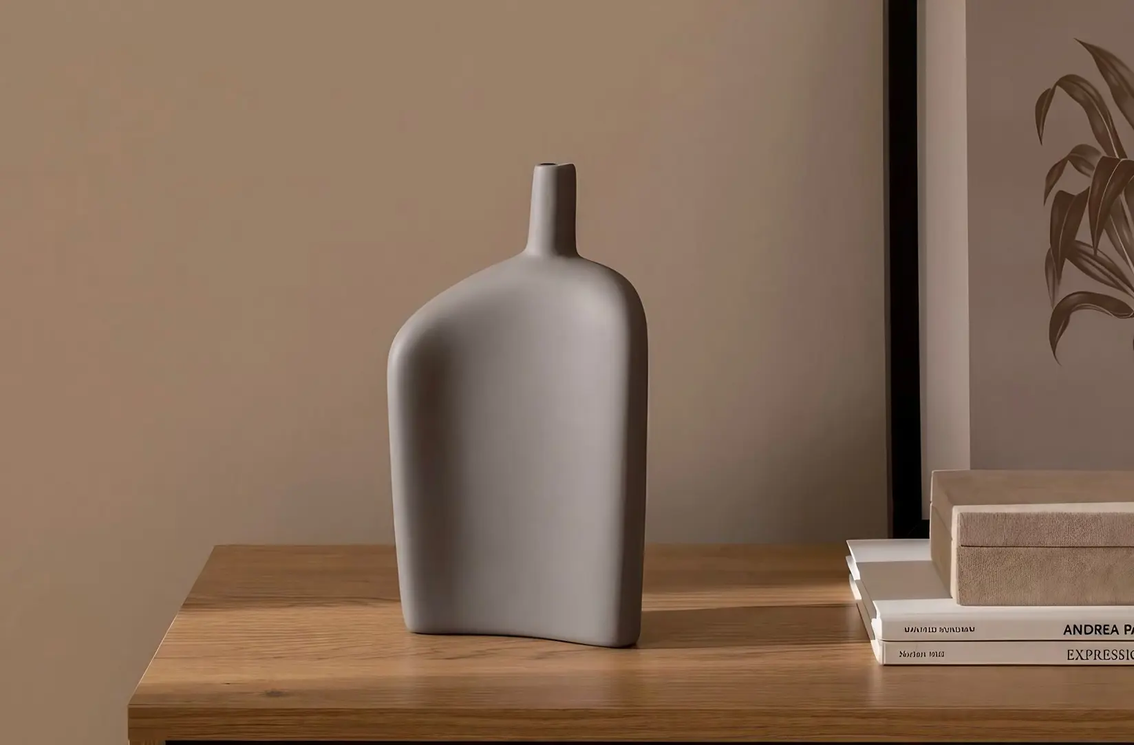 Aberto Design Vaza CY0171, 15x6x27 cm, Tamnosiva