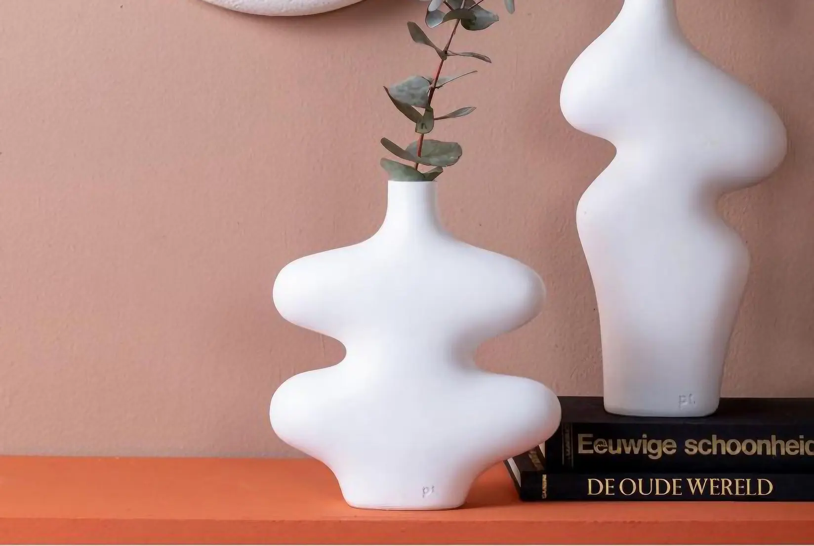Aberto Design Vaza CY0091, 19x5x21 cm, Bela