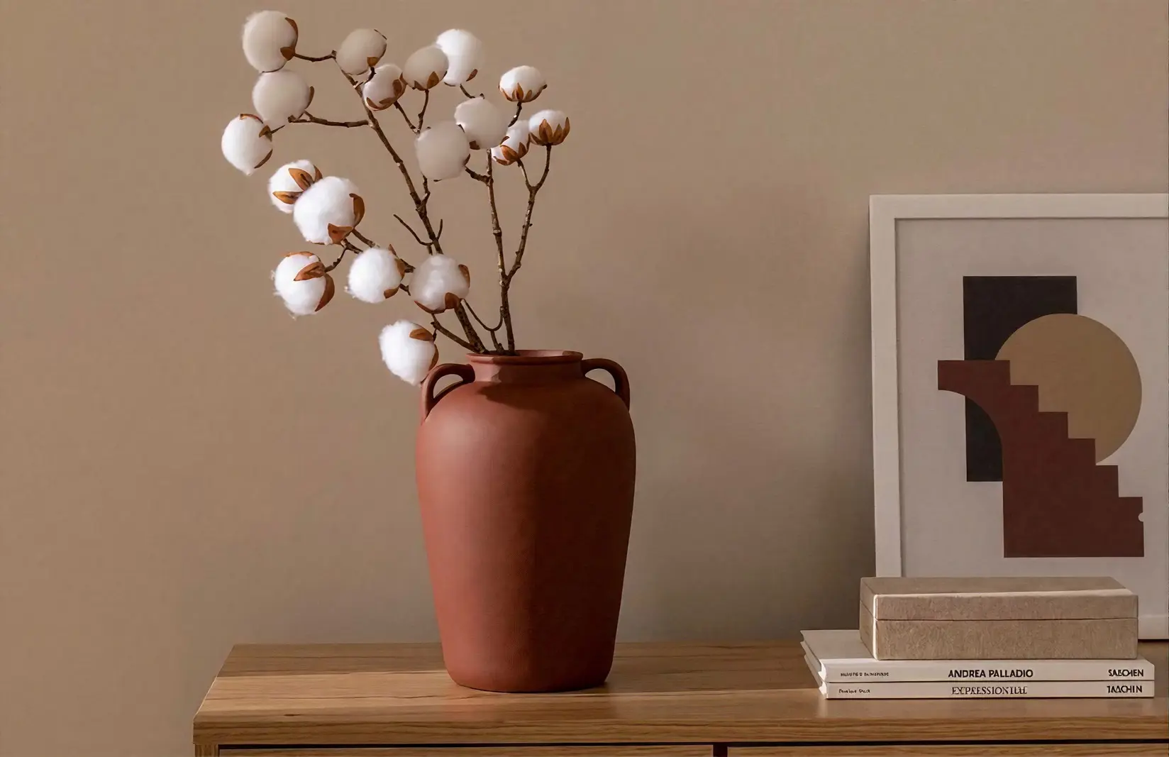 Aberto Design Vaza CY0139, 18x18x27 cm, Braon