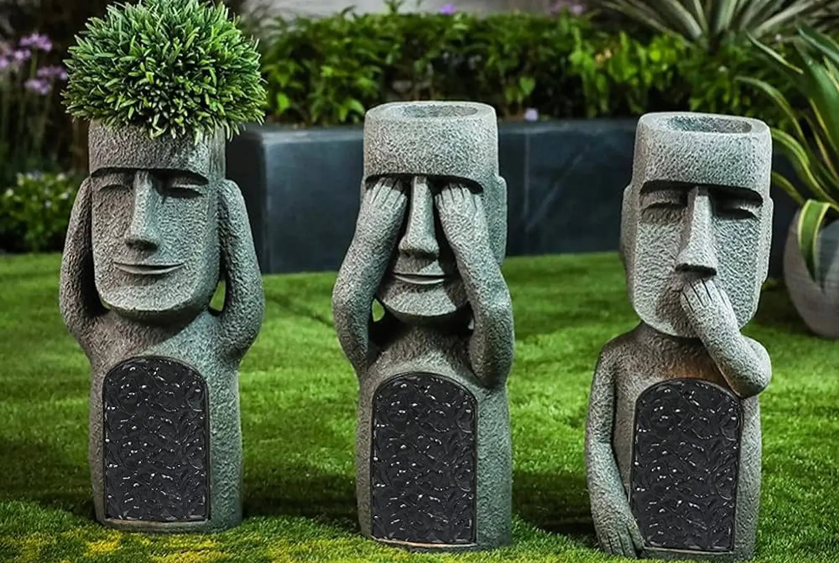 Aberto Design Set vaza Görmedim Duymadım Bilmiyorum, 36x20x13cm, 3 komada, Sive