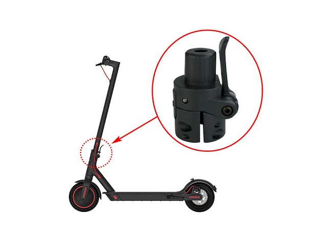 Baza osovine + osigurac za elektricni trotinet Xiaomi M365/1s/essential/Pro1/Pro2