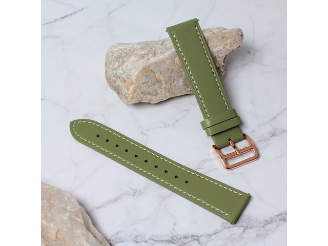 Narukvica kozna klasik za smart watch Samsung 4, 5 20mm zelena