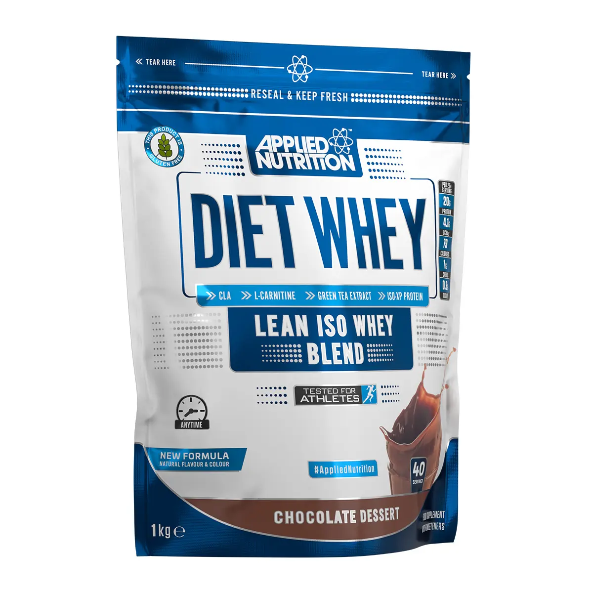 APPLIED NUTRITION Diet Whey protein surutke, Čokolada, 1kg