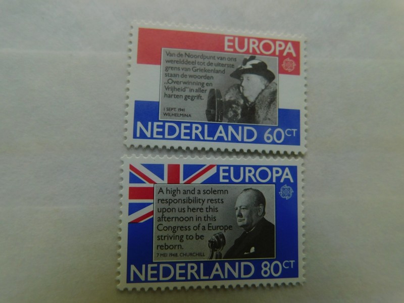 NEDERLAND EUROPA 1980 KOMPLET ČISTA SERIJA