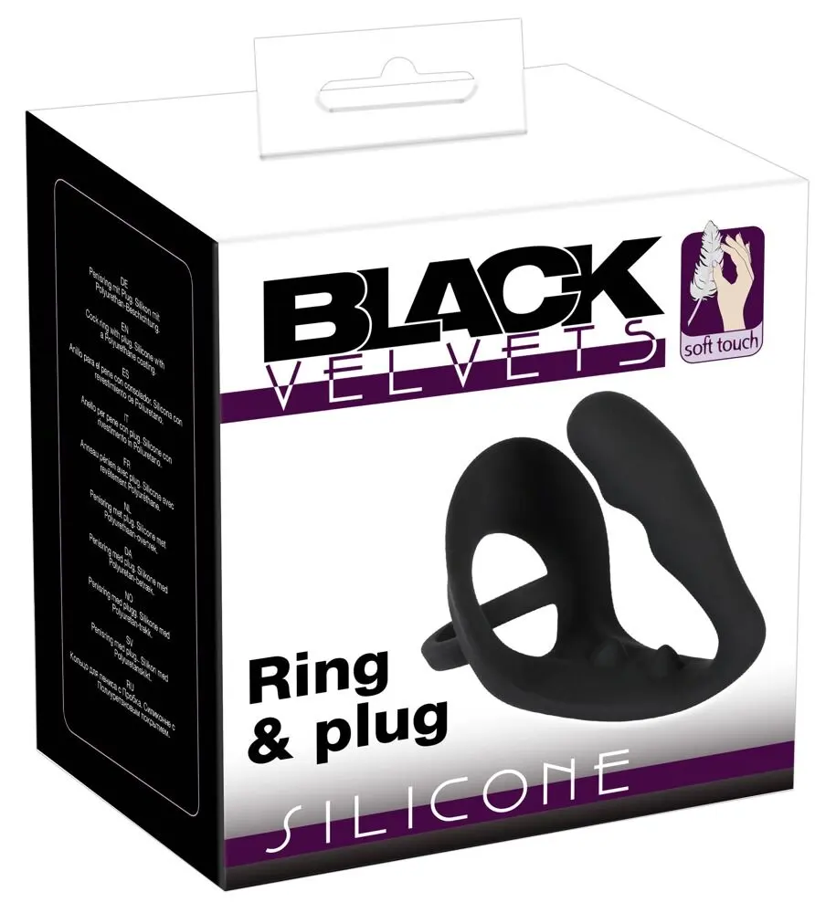 Black Velvets Prsten za penis, Crni