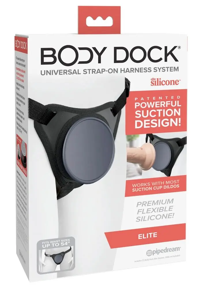 Pipedream Strap on Body Dock Elite, Crni
