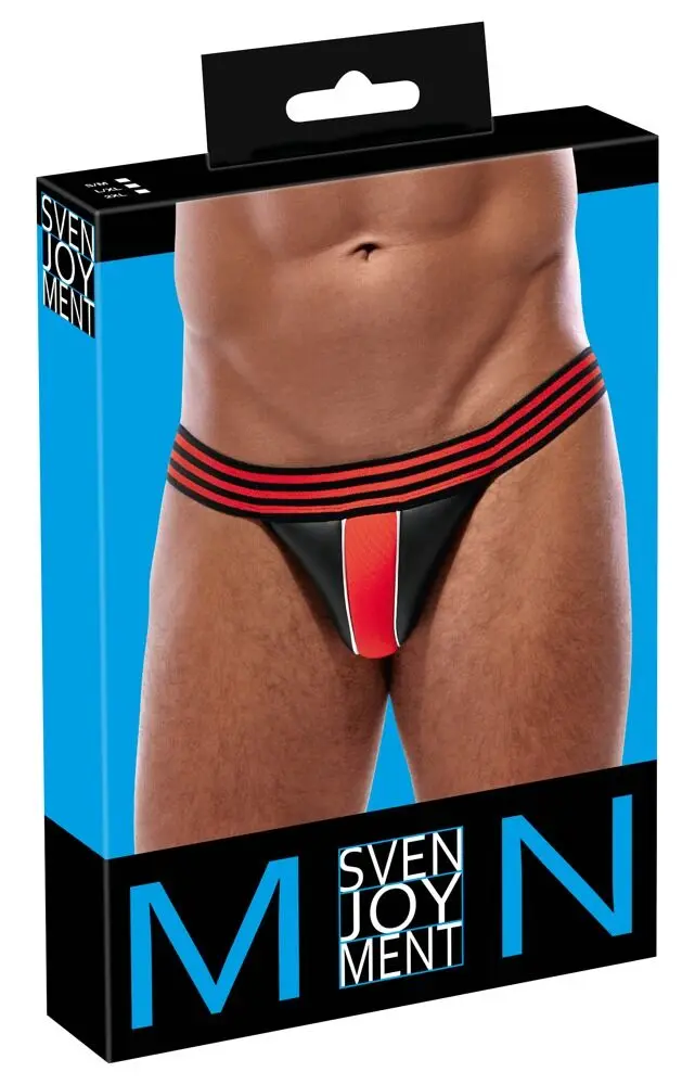 Svenjoyment Muški donji veš Jockstrap, Crno-crveni