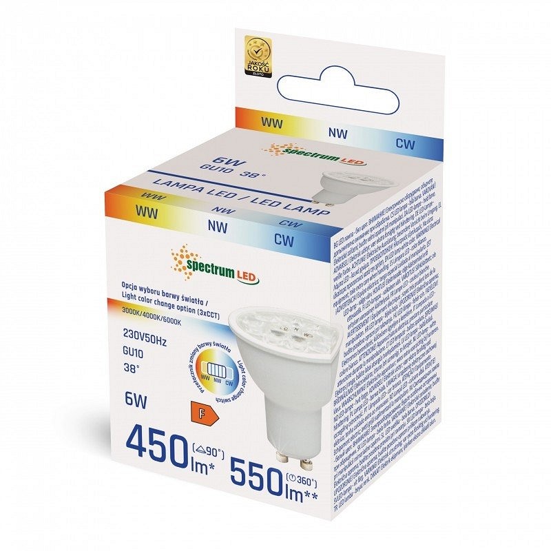 LED SIJALICA GU10 6W CCT 38 LENS SMART SPECTRUM