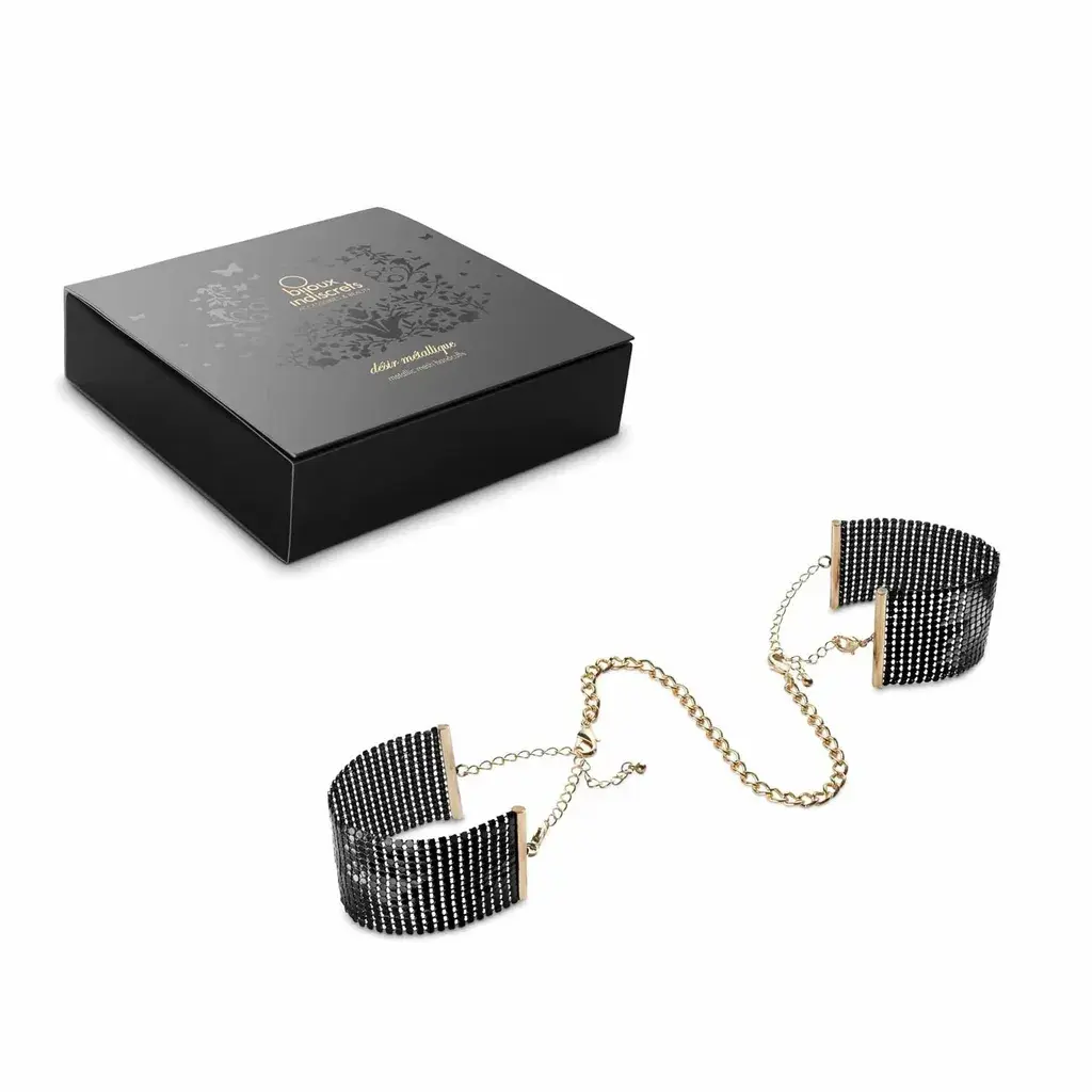 Bijoux Indiscrets Lisice Desir Métallique, Crne