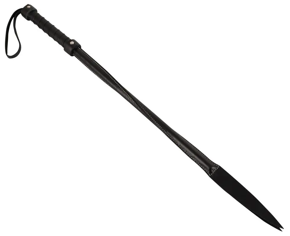 Zado Bič, Uvijeni, Kožni, 68cm, Crni