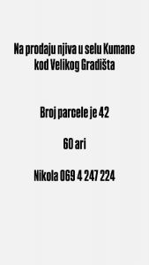 Njiva selo Kumane kod V gradišta