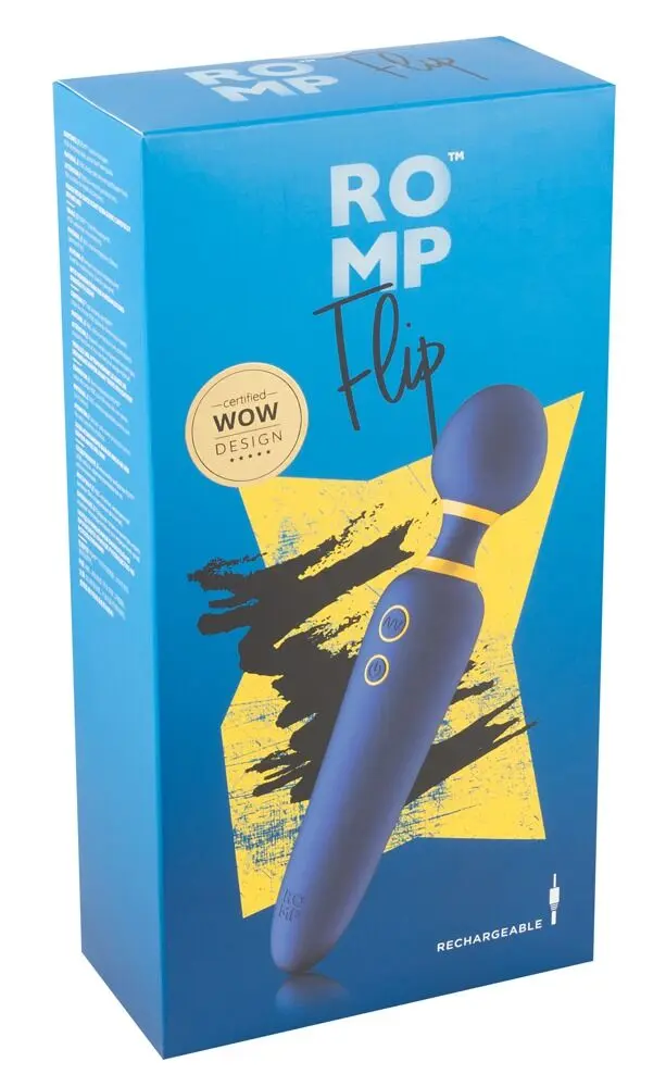 ROMP Masažer Flip Wand, Punjivi, Plavi