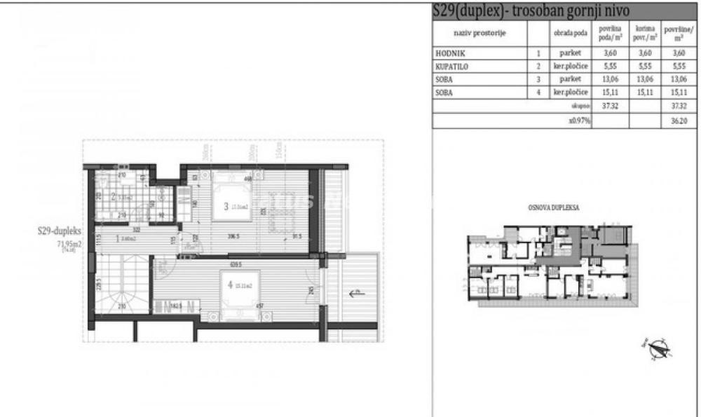 Trosoban stan na prodaju, 74m2, 156.350€