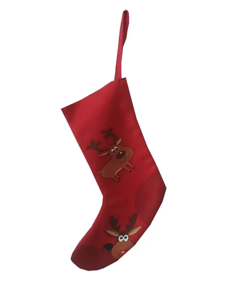 Aberto Design Novogodišnja ukrasna čarapa Crp003, 35x18 cm, Šarena