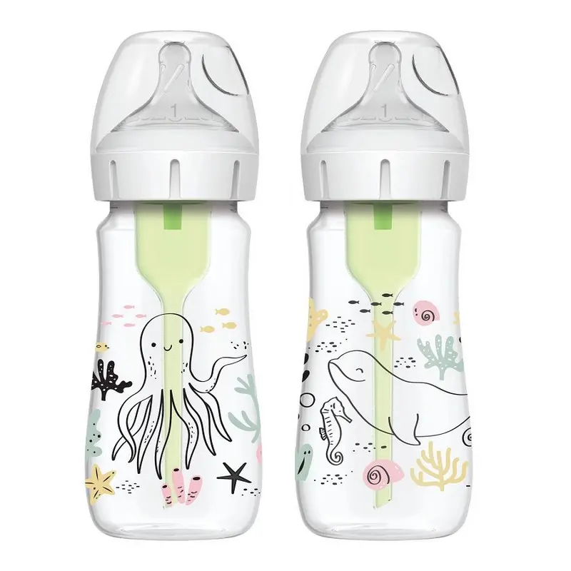 DrBrowns plastična flaša sa širokim grlom WB92028 Ocean, 270ml, 2 komada