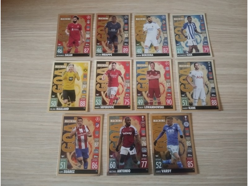 Match Attax 2021 2022 - Goal Machine - Kompletan set