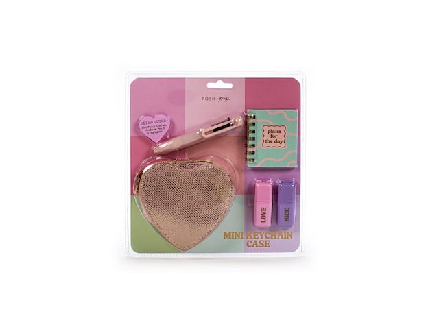 Set za pisanje - Posh and Pop, Modern Retro, Mini Backpack, Heart