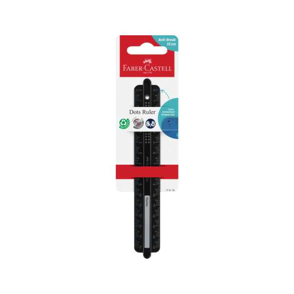 Lenjir Dots Faber-Castell Ocean otporan na lom 15cm