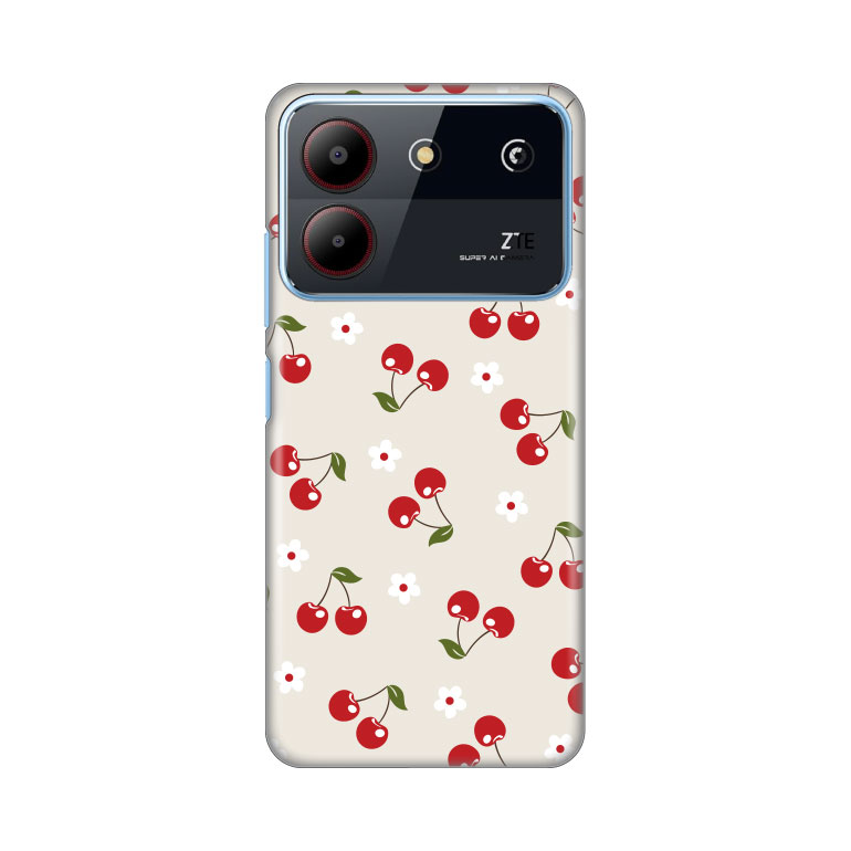 Maska Silikonska Print za ZTE Blade A54 Cherry and Flowers