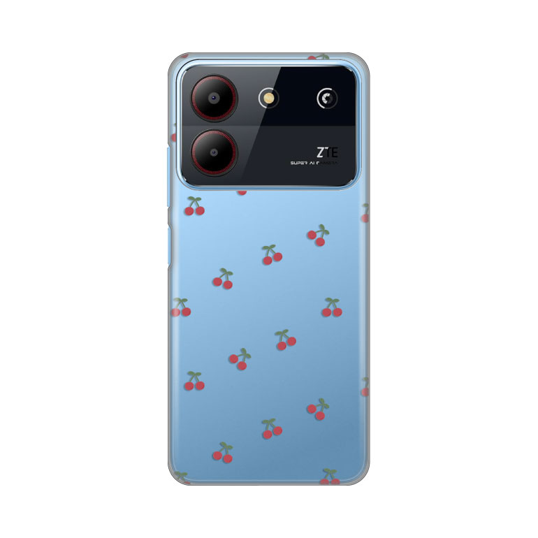 Maska(futrola) Silikonska Print Skin za ZTE Blade A54 Little Cherry