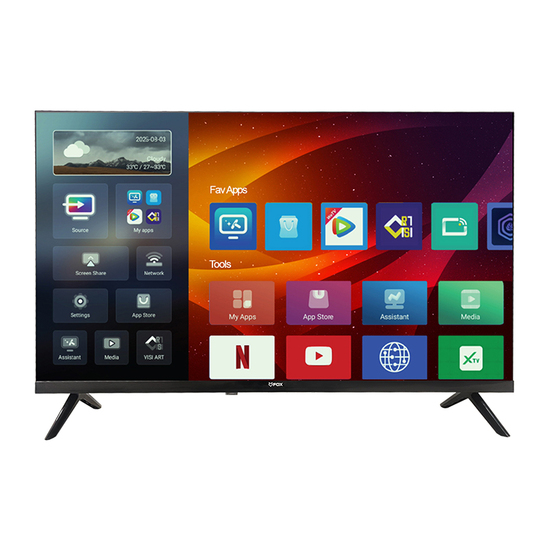 Televizor Fox 32AOS470E, 32'' (81 cm), 1366x768 HD Ready, DLED, ATV,DTV-T/C/T2/S2, Quad Core, 8/1 GB, Android 14