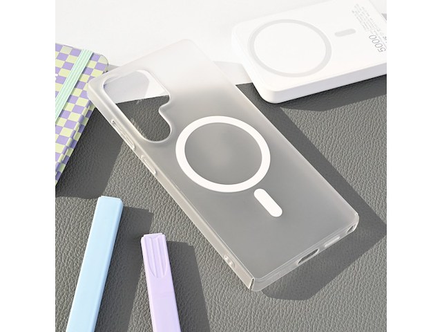 Torbica Magsafe Matte PC za Samsung S938B Galaxy S25 Ultra bela
