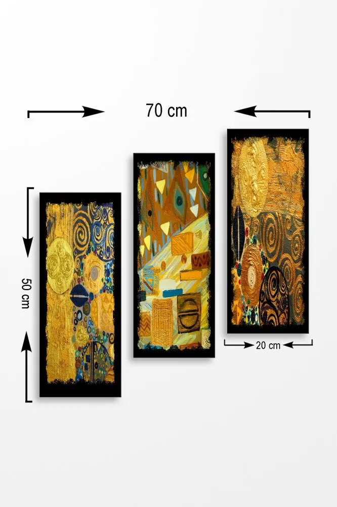 Wallity MDF0016 Dekorativna slika, 3 dela