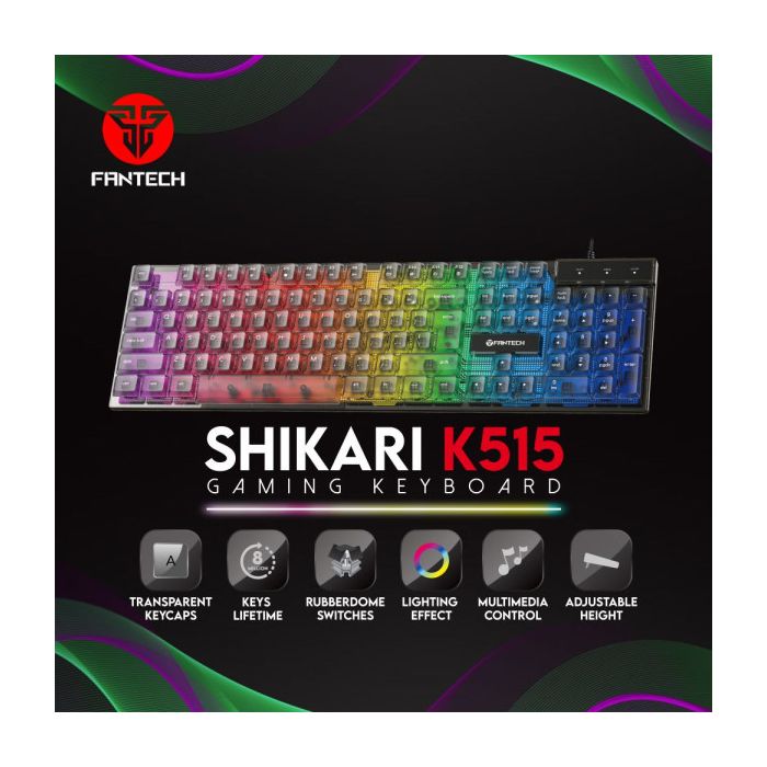 Tastatura USB Fantech K515 Shikari US crna
