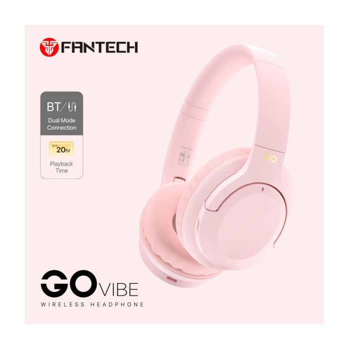 Bluetooth slušalice Fantech GO Vibe WH05 pink