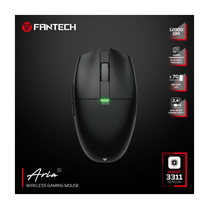 Miš Wireless Fantech XD7E Aria E crni