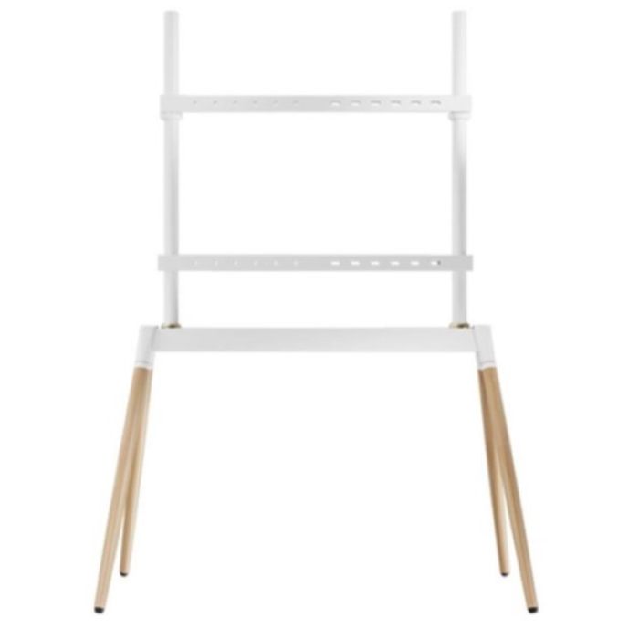 TVS-86F-01-W Gembird Podno postolje za TV, 55-86inc, belo/drvo