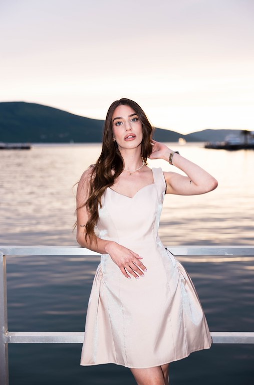 ELARA DRESS CHAMPAGNE GLOW