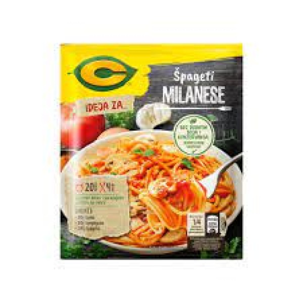 * C ideja za spaghetti milanese 45g