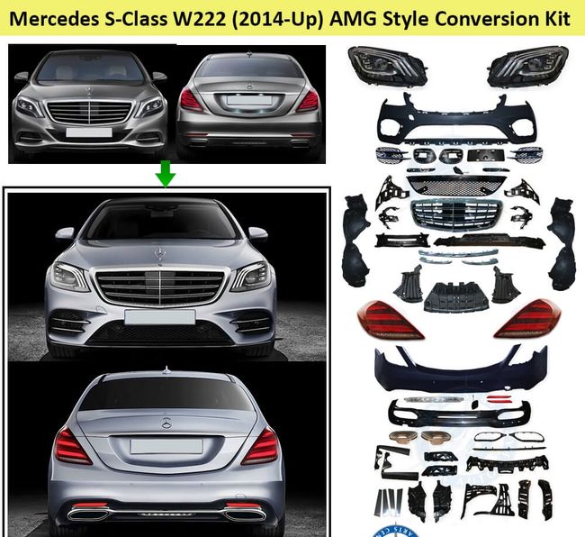 Body kit W222 za Mercedes Benz 14-17 prerada