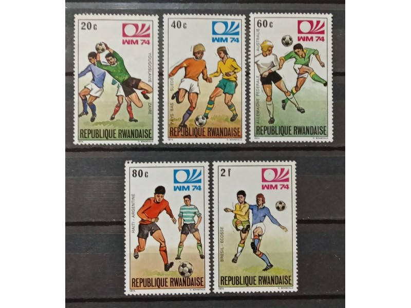 RWANDAISE 1974 - SVETSKO PRV. FUDBAL