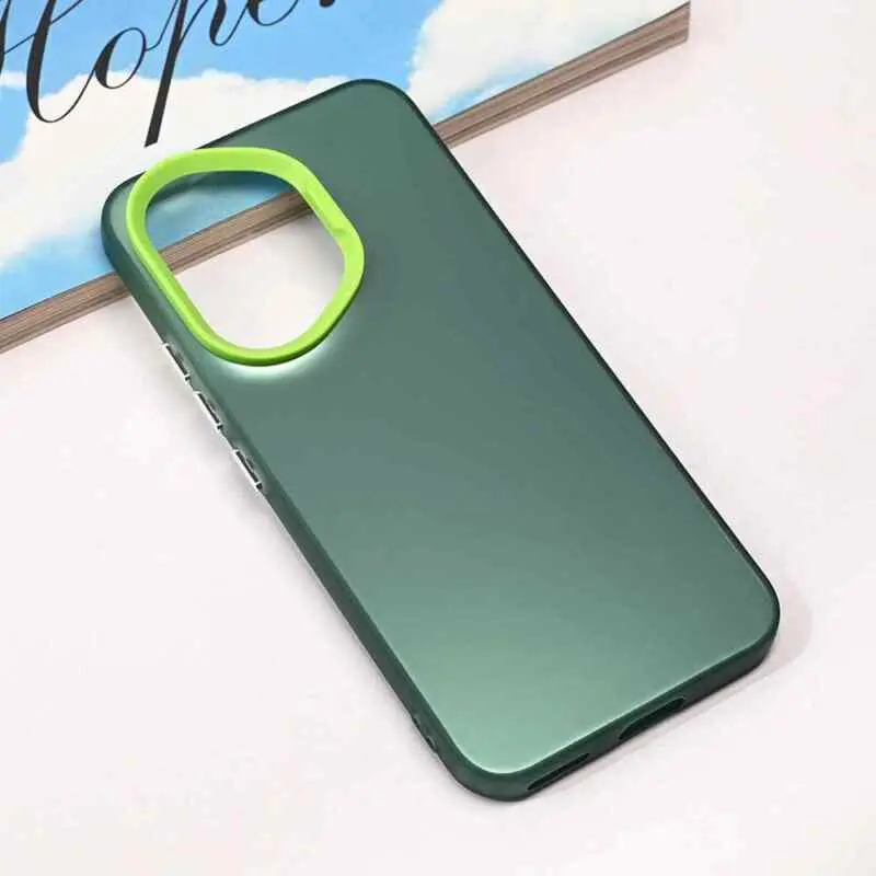 Maska Clear za Honor 400 zelena