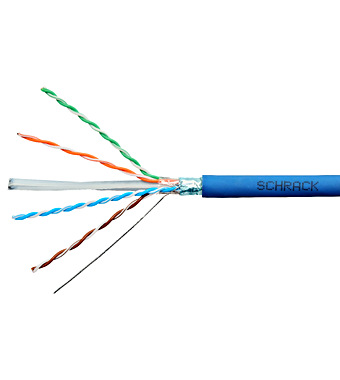 Kabl inst.Cat.6 F/UTP-450 Mhz, 4x2xAWG-24, LS0H, Dca, plavi
bubanj 500m