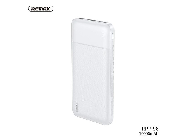 Power bank prenosiva baterija REMAX Lango RPP-96 2USB 10000mAh bela