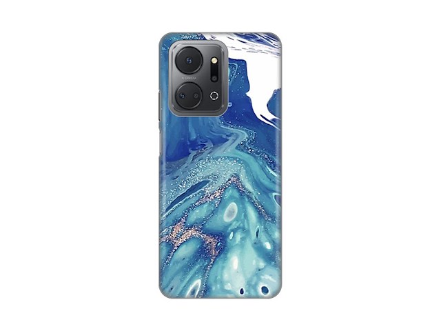 Torbica Silikonska Print za Honor X7a Blue Marble