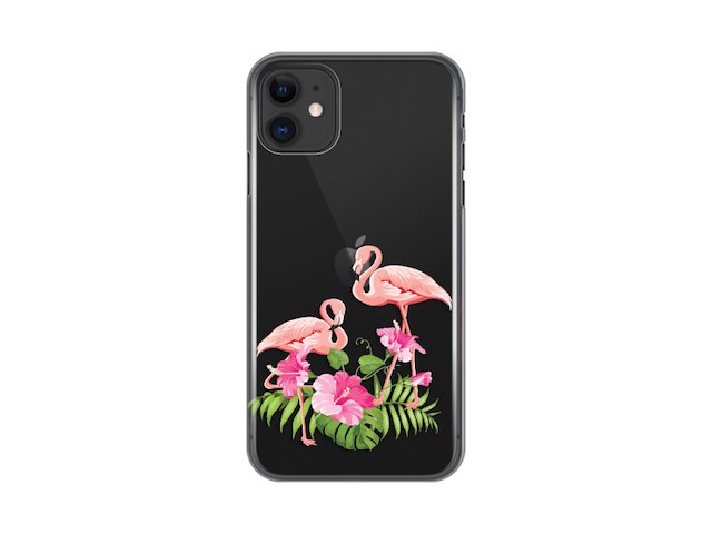 Torbica Silikonska Print Skin za iPhone 11 6.1 Flamingo