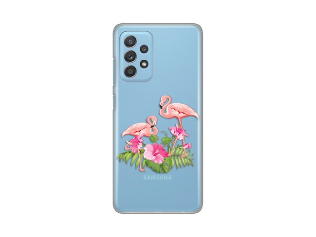 Torbica Silikonska Print Skin za Samsung A536B Galaxy A53 5G Flamingo