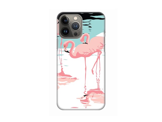 Torbica Silikonska Print za iPhone 13 Pro Max 6.7 Pink Flamingos