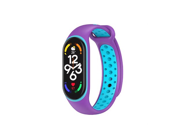 Narukvica za smart watch Xiaomi Mi Band M7 ljubicasto plava