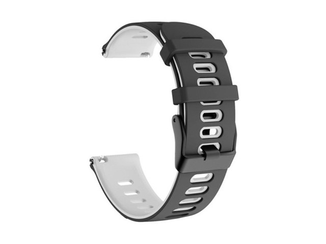 Narukvica double za smart watch Samsung 4, 5 22mm crno bela