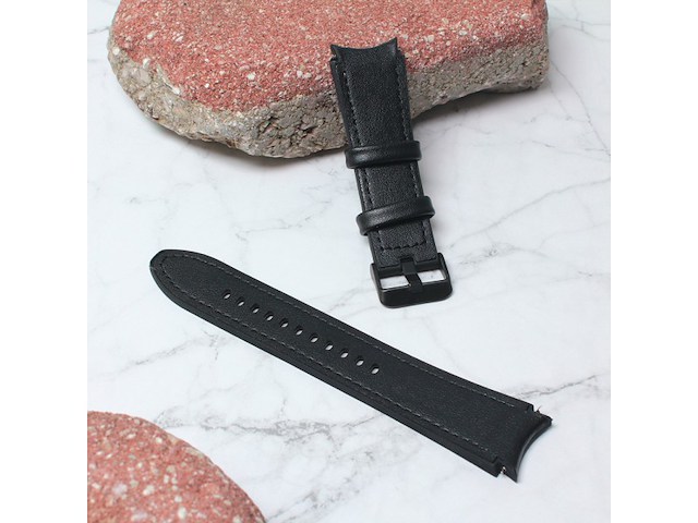 Narukvica kozno gumena za smart watch Samsung 4, 5 22mm crna