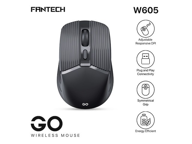 Mis Wireless Fantech W605 GO crni