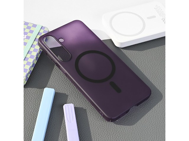 Torbica Magsafe Matte PC za Samsung S936B Galaxy S25 Plus ljubicasta