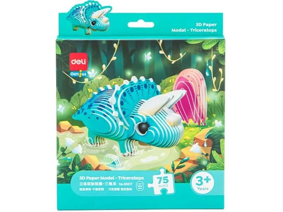 Deli 3D Slagalica Triceratops 75 delova 83617