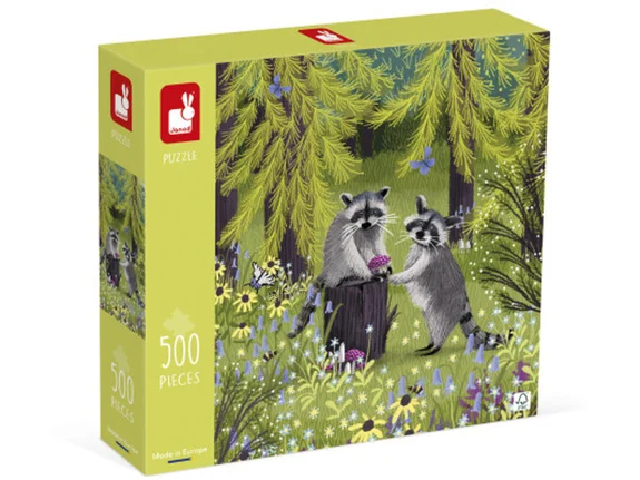 Janod Kartonske puzle Rakuni